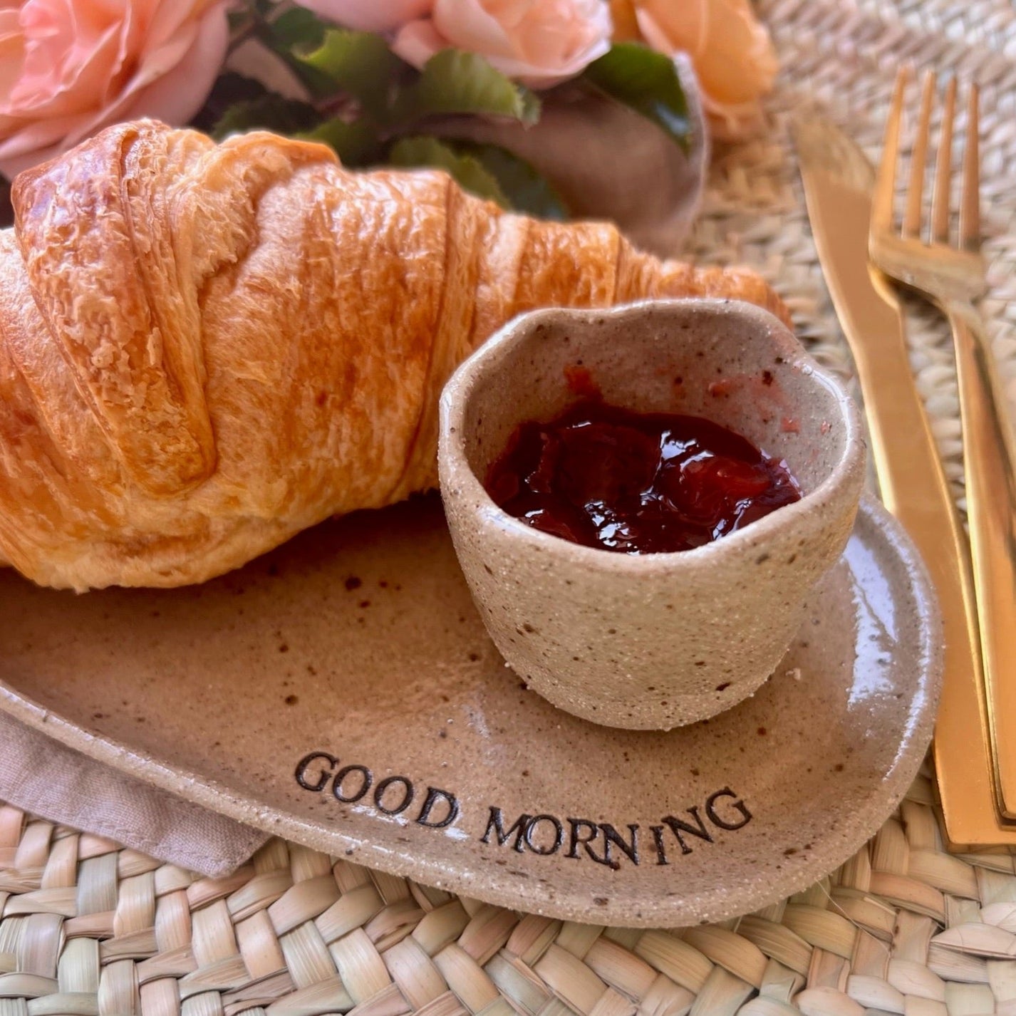 Slow Morning Breakfast Plate | Ceramic Kitchenware | Teppi